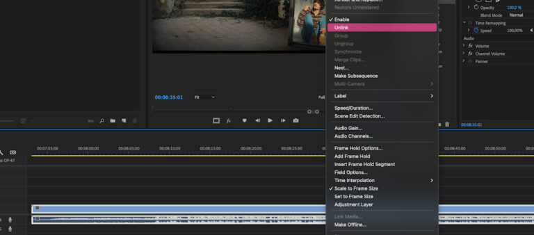How to Detach Audio in Premiere Pro (a Full Guide) - Editino