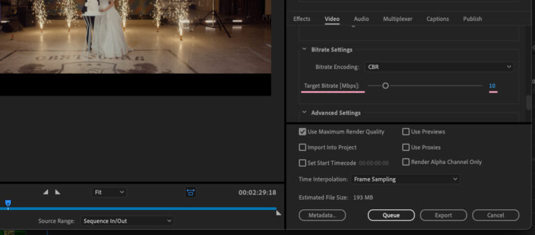 How to Compress a Video in Premiere Pro - Editino